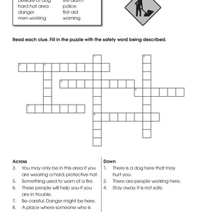 Safety Words Unit: Survival Signs and Symbols Vocabulary - Etsy