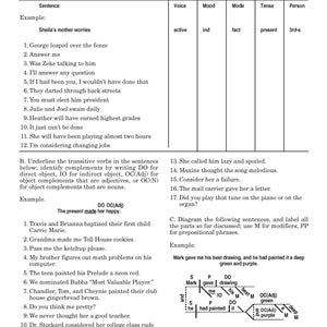 Grammar and Diagramming Sentences: Straight Forward ELA - Etsy