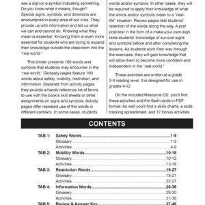 160 SURVIVAL SIGNS, Symbols and Words: Life Skills Lessons and ...