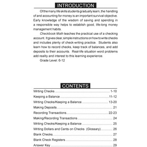 Checkbook Math: Life Skills Activities - Word Problems - Deposits ...