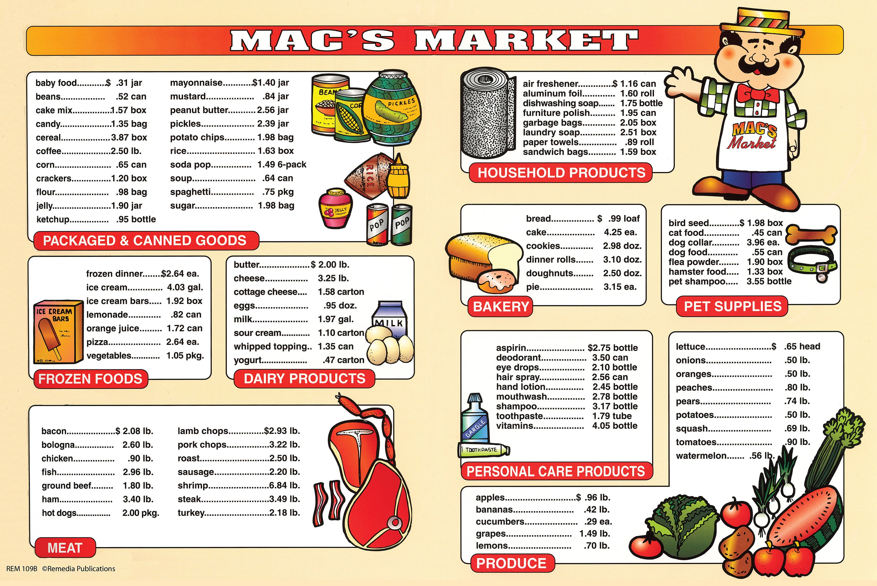 Real-world Market Math: Consumer Word Problems and Menu - Etsy