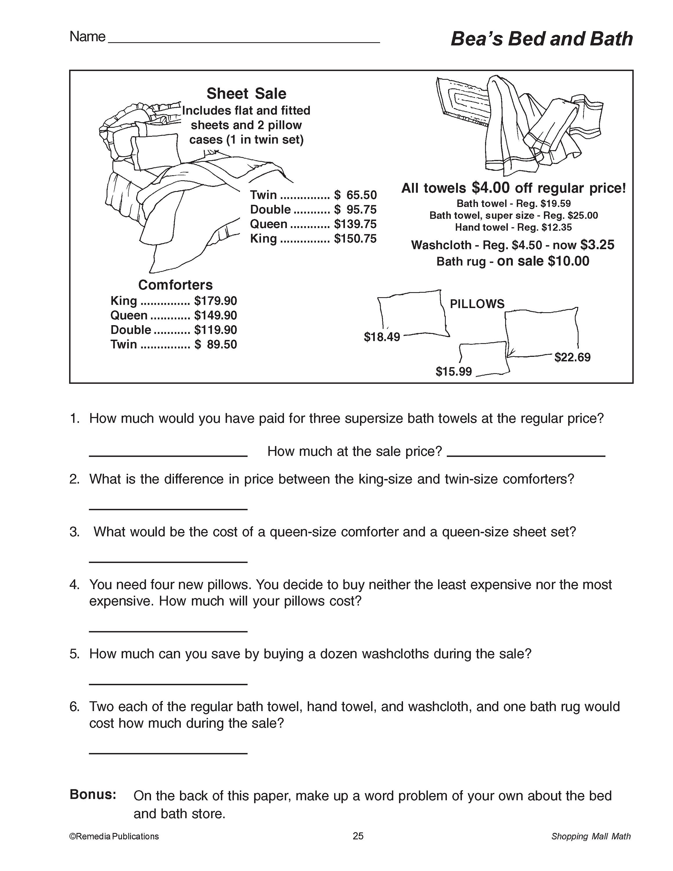 Consumer Math Word Problems Improve Grammar Skills With Engaging Fix