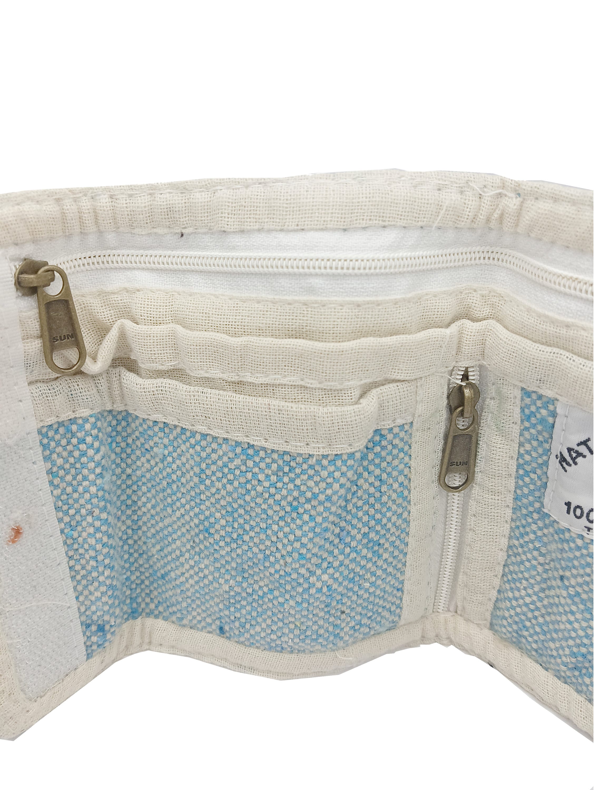 Hemp Trifold Wallet Handmade From Natural Fibres Hemp-purse Card Holder ...