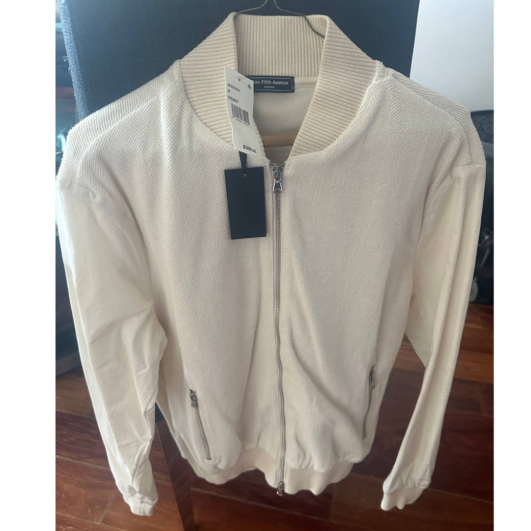 Saks Fifth Avenue Modern Coconut Jacket M NWT - Etsy