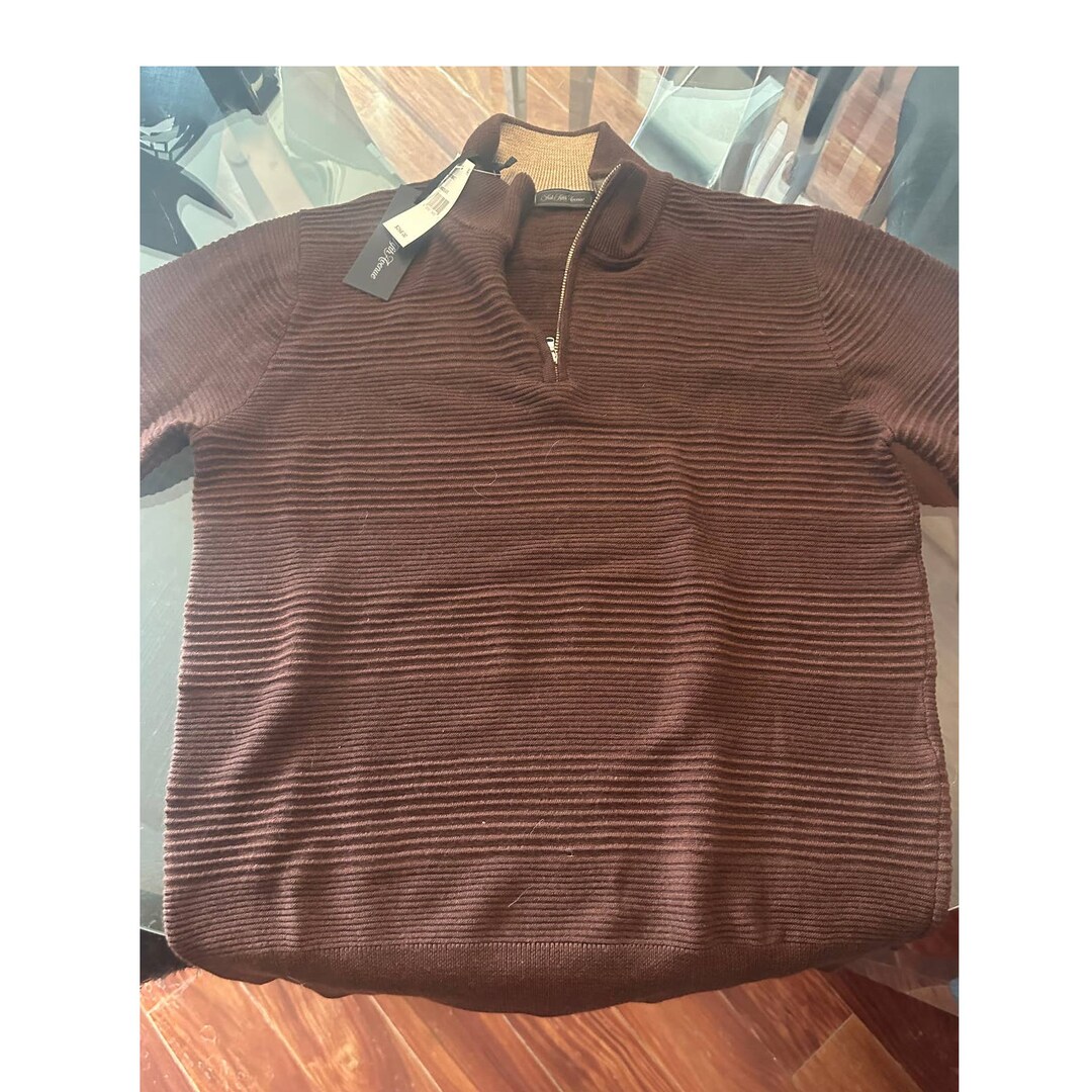 Saks Fifth Avenue Chocolate Brown Polo M NWT - Etsy