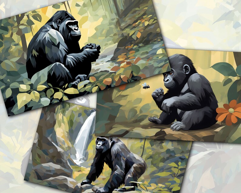 Mighty Gorilla Minimalist Desktop Wallpaper Pack - 12 Horizontal ...