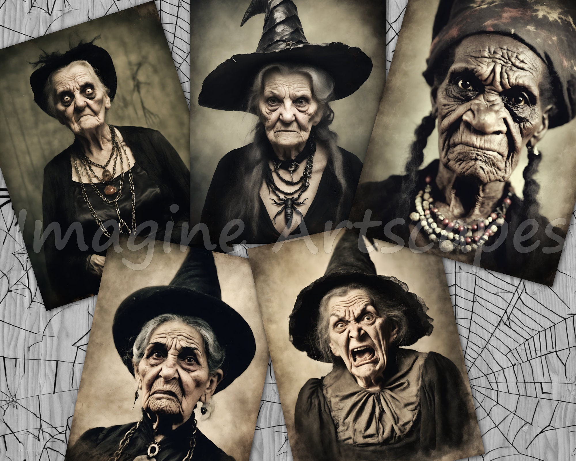 10 Vintage Halloween Witch Portraits | Scary and Creepy Halloween ...