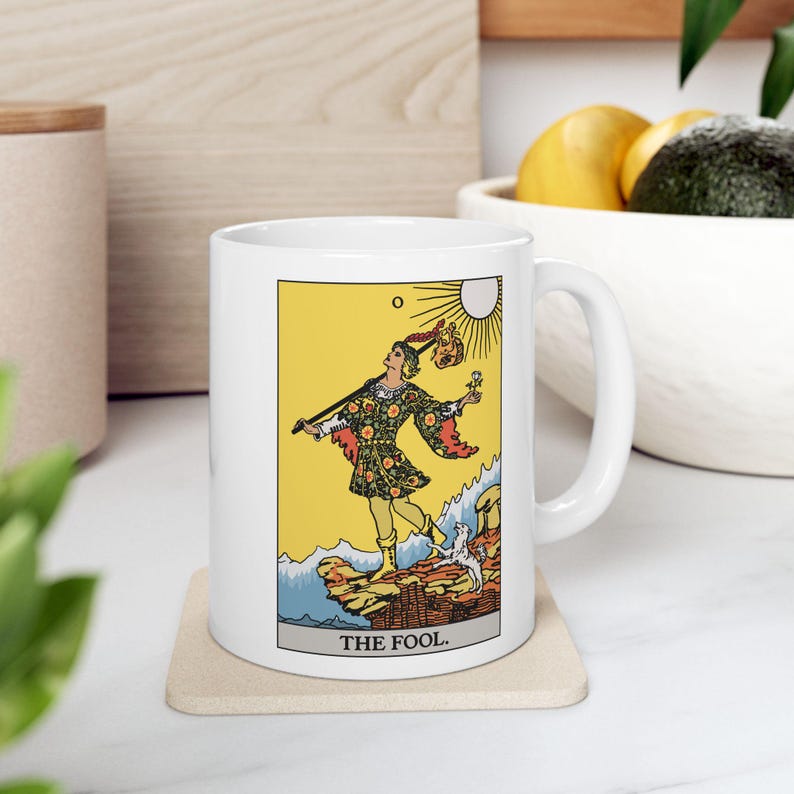 Custom Tarot Mug Personalized | the Fool Tarot Card | Tarot Reader Gift ...