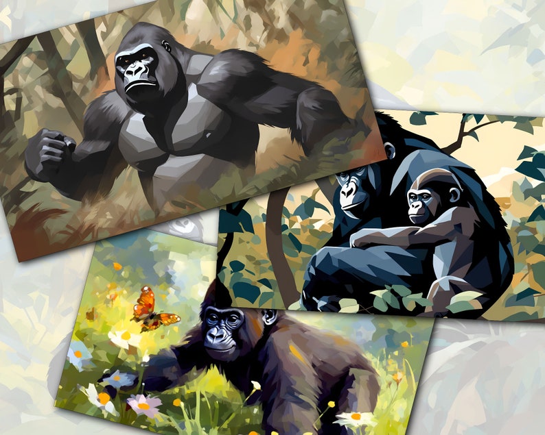 Mighty Gorilla Minimalist Desktop Wallpaper Pack - 12 Horizontal ...