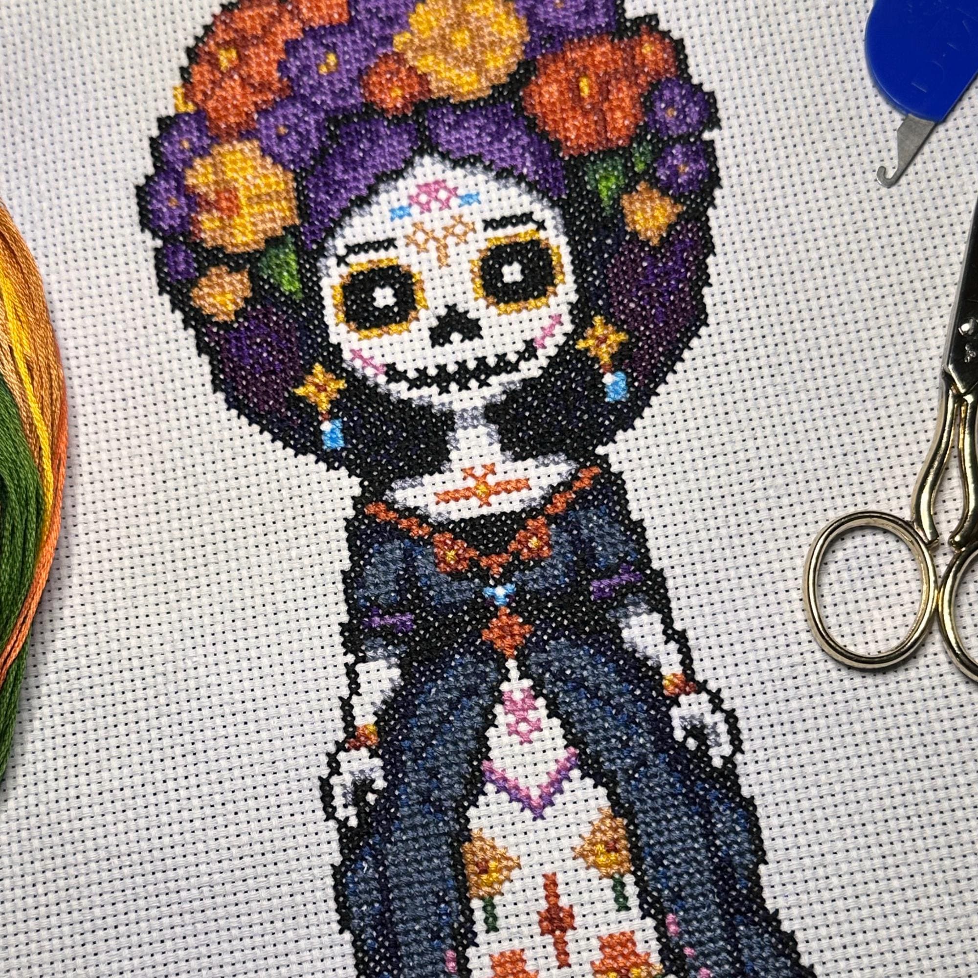 La Catrina Easy Counted Cross Stitch Pattern or Diamond Painting ...