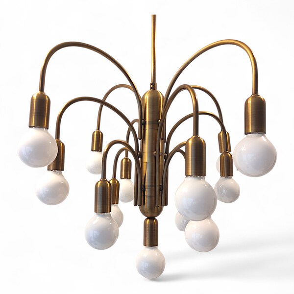 Sputnik chandelier ceiling light vintage - Etsy.de