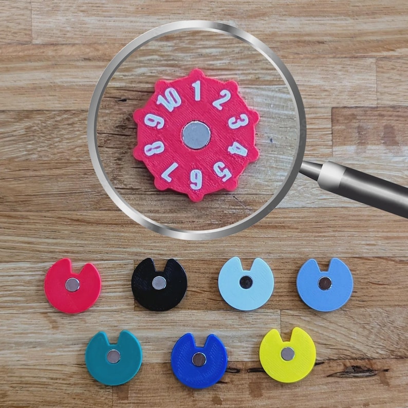 Wound Dial 1-20 for Tabletop Games (kill Team, Warcry, 40K, Aos, Etc ...