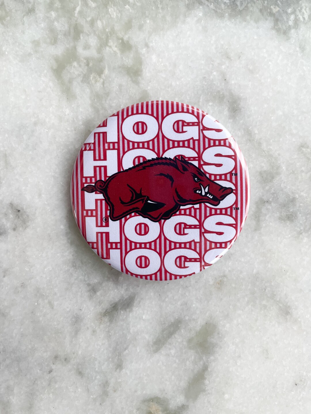 Arkansas Razorback Hogs Licensed Game Day Pin or Pinback Button for ...