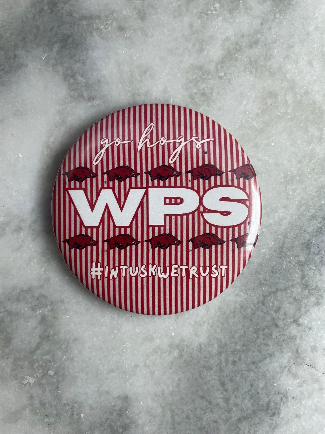 Arkansas Razorback WPS Licensed Game Day Pin or Pinback Button for ...