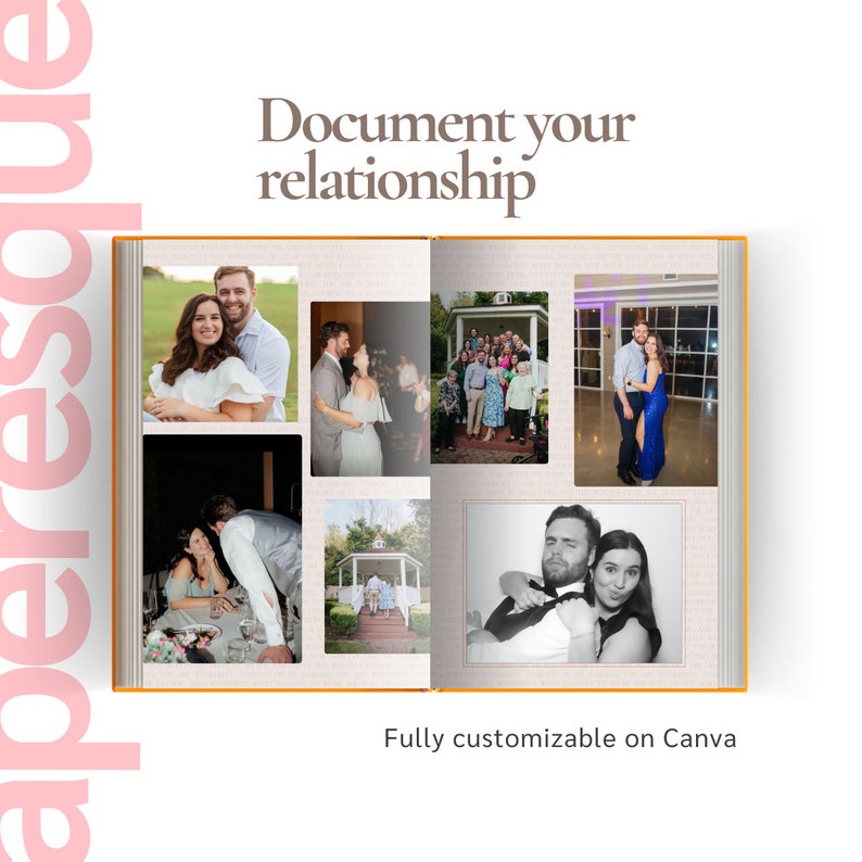 Anniversary Memory Book Template Fully Customizable on Canva - Etsy