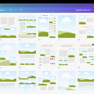 Yearbook Template---fully Customizable Canva Template to Document Your ...