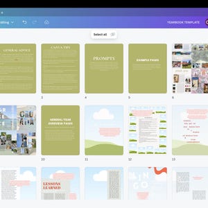 Yearbook Template---fully Customizable Canva Template to Document Your ...