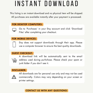 Printable Crayon Color Chart for Kids - Digital Download - Educational ...