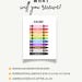 Printable Crayon Color Chart for Kids - Digital Download - Educational ...