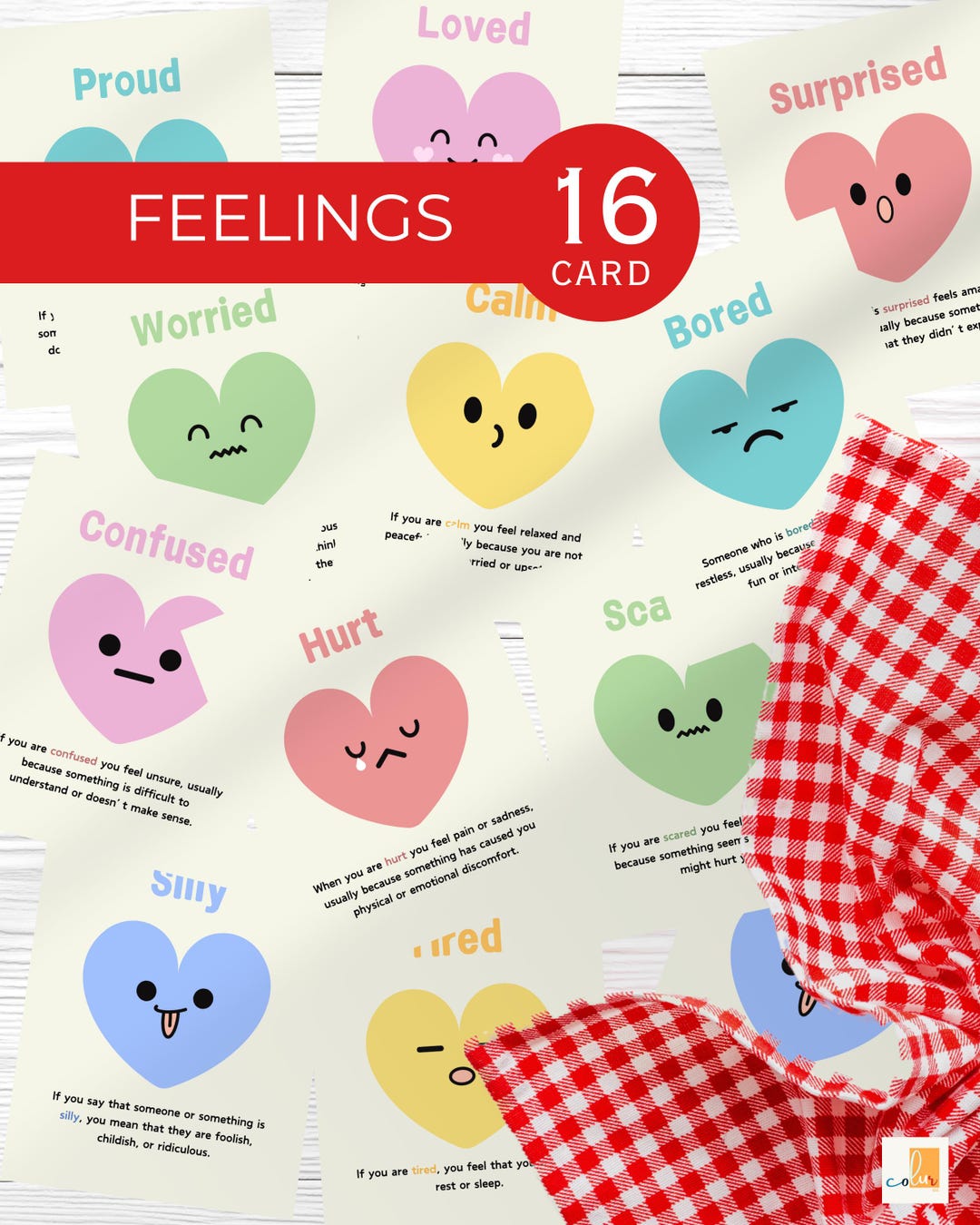 Feelings Flash Cards for Kids | Printable Emotions Flashcards With ...