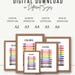 Printable Crayon Color Chart for Kids - Digital Download - Educational ...