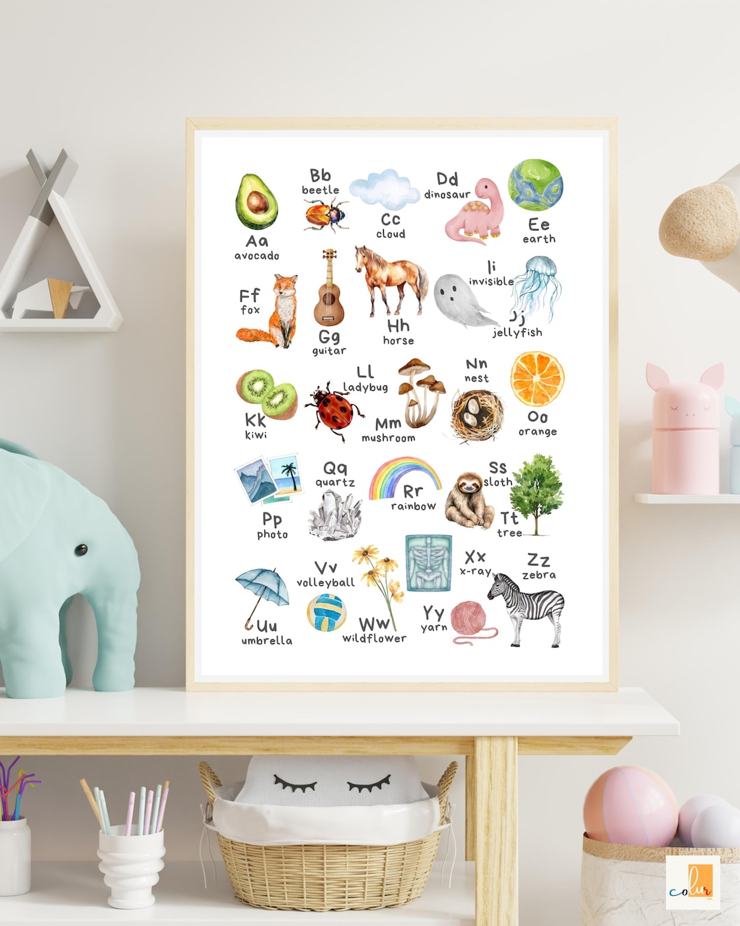 Alphabet Poster A to Z for Kids | ABC Wall Art Printable | Fun Learning ...