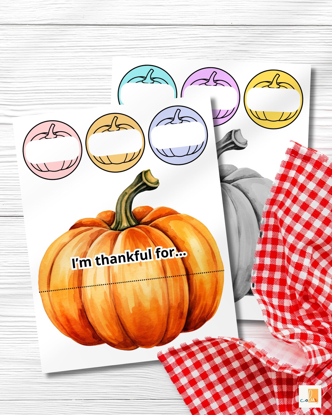 Thankful Pumpkin Craft for Kids – Printable Gratitude Activity for Fall ...