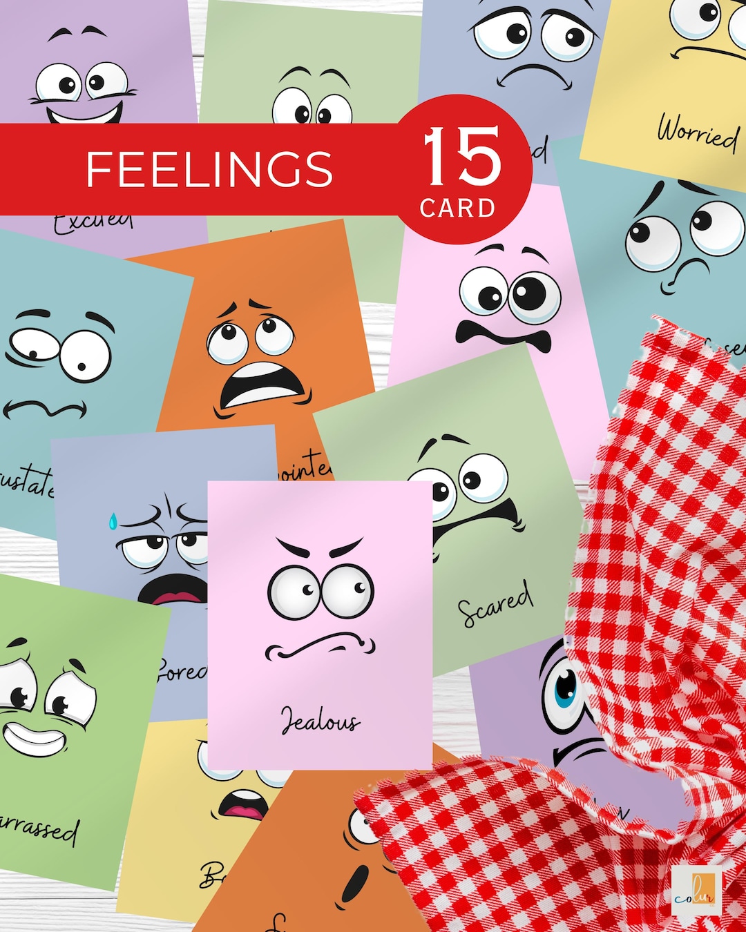 Printable Emotion and Feeling Flashcards for Kids - Social Emotional ...