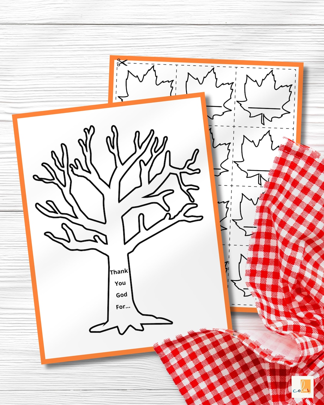 Printable Thankful Tree Craft for Kids | Fall Thanksgiving Activity ...