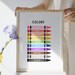 Printable Crayon Color Chart for Kids - Digital Download - Educational ...