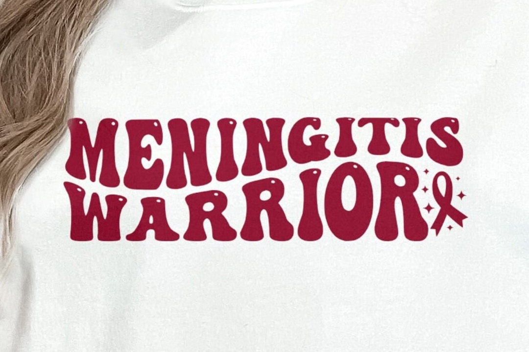 Meningitis Warrior Svg, Meningitis Awareness Svg Png, Burgundy Ribbon ...