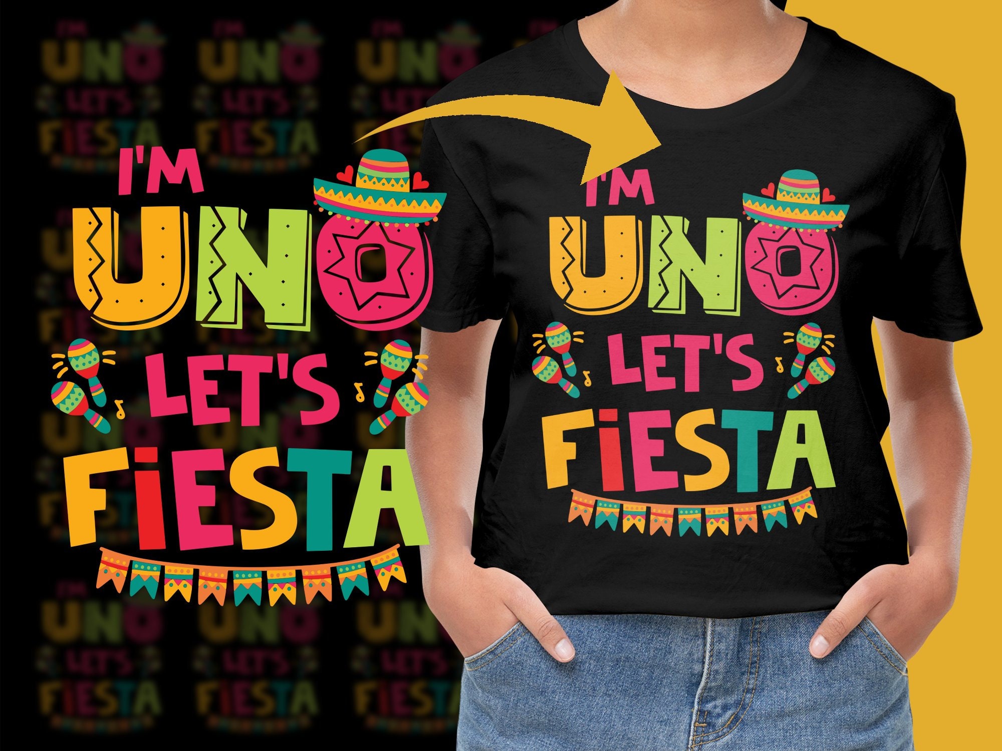 I'm Uno Let's Fiesta Svg Png First Fiesta Birthday - Etsy