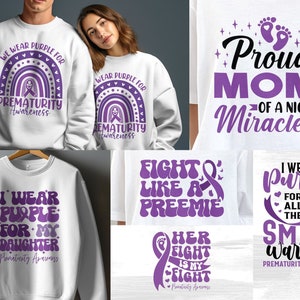 Prematurity Awareness SVG PNG Bundle: Preemie Cricut Files - Etsy