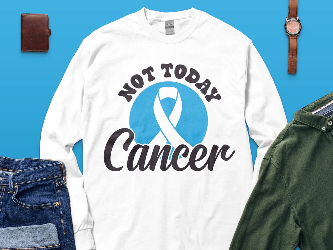 Blue Ribbon - Not Today Cancer Svg Png (digital Download) - Etsy