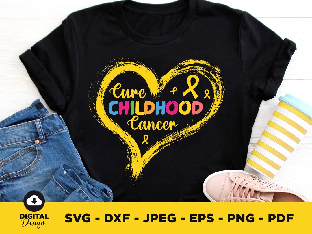 Cure Childhood Cancer Svg, Childhood Cancer Awareness Svg Png ...