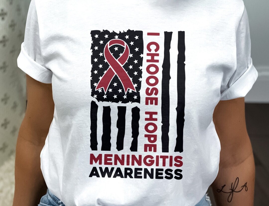 Meningitis Flag Svg Png, Meningitis Awareness Svg Cricut, Meningitis ...