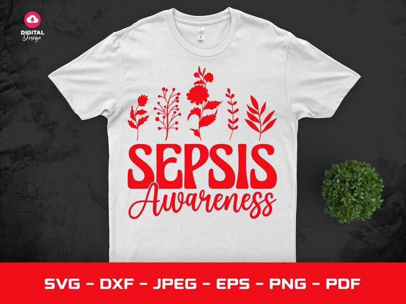 Sepsis Awareness Svg Png: Cricut File Sublimation Design (digital ...