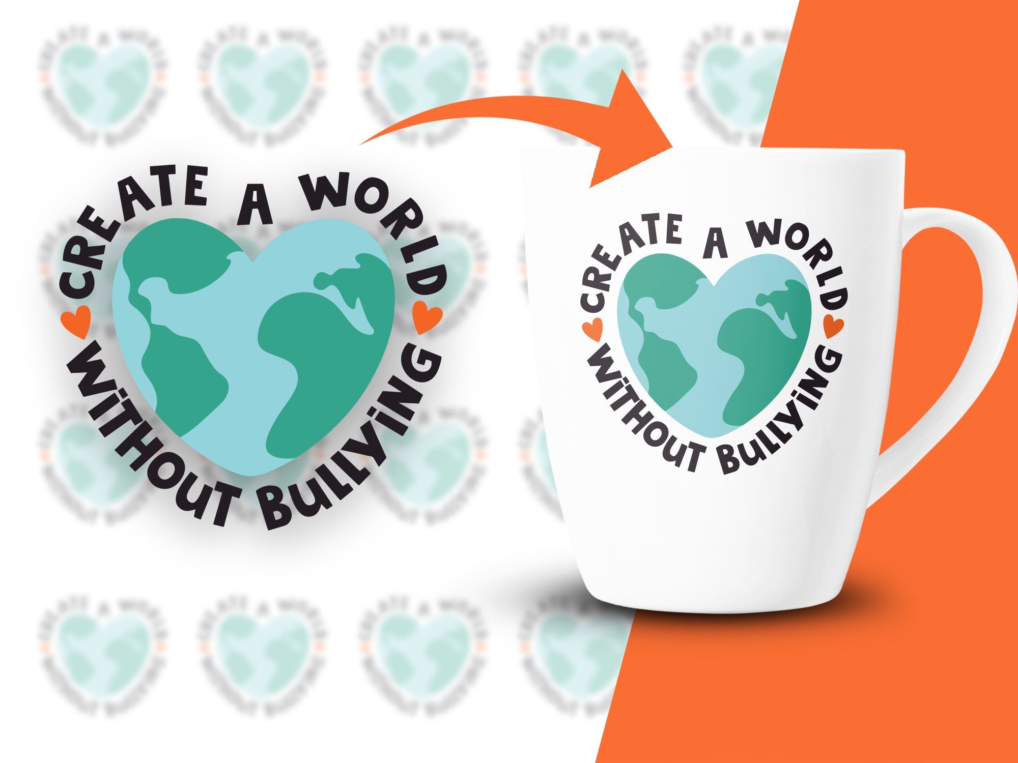 Unity Day Svg Png Create a World Without Bullying Svg Anti - Etsy