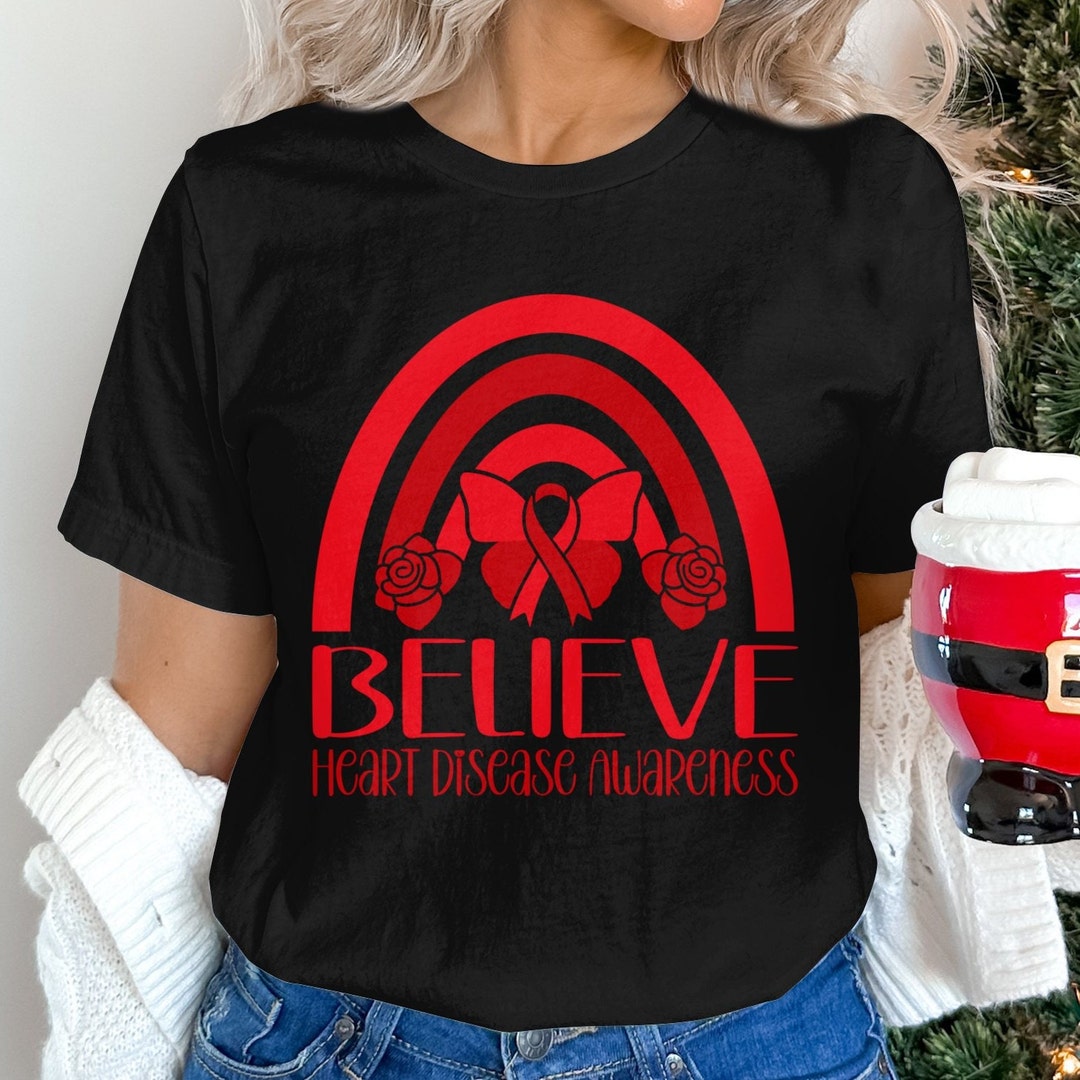 Heart Disease Awareness Png Svg, Believe Heart Disease Awareness Png ...