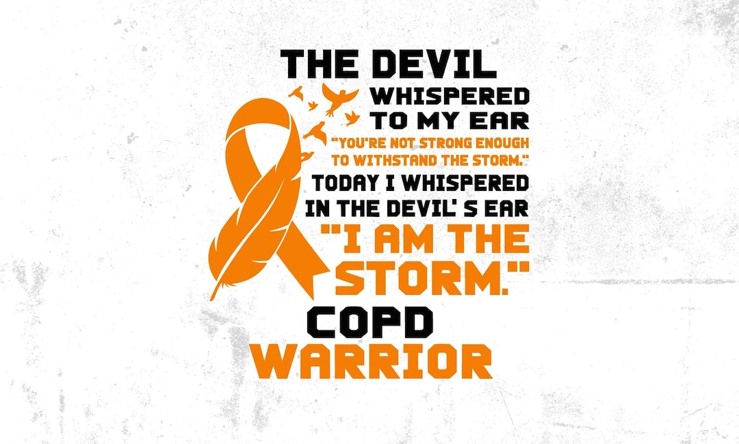 COPD Warrior Svg Png, I'm the Storm, COPD Awareness Svg Png, Orange ...