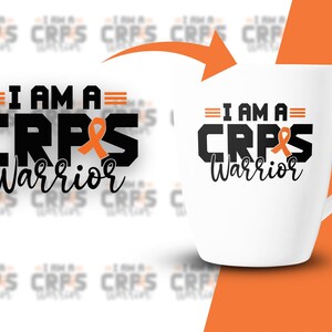 I Am a CRPS Warrior Svg, CRPS Awareness Svg Png, Orange Ribbon Svg ...