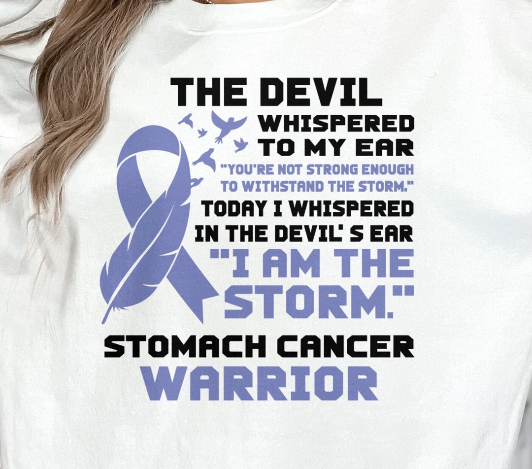 Stomach Cancer Warrior Svg: Periwinkle Ribbon Design (digital Download ...
