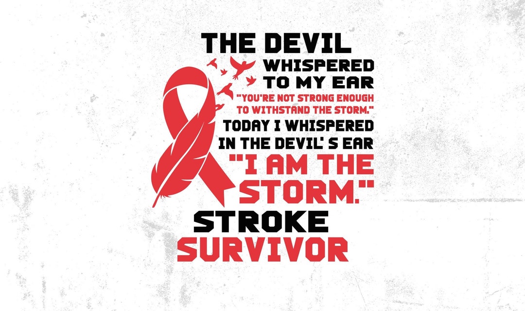 Stroke Survivor Svg, I'm the Storm, Stroke Awareness Svg Png, Red ...