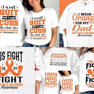 MS Awareness SVG PNG Bundle: Multiple Sclerosis Warrior Designs ...