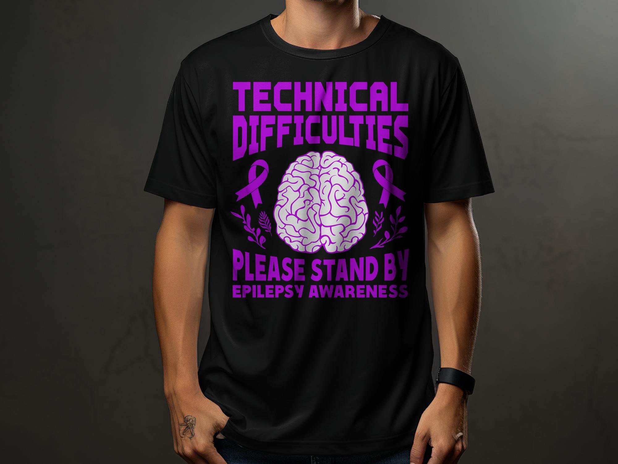 Technical Difficulties Please Stand by Epilepsy Awareness Svg - Etsy