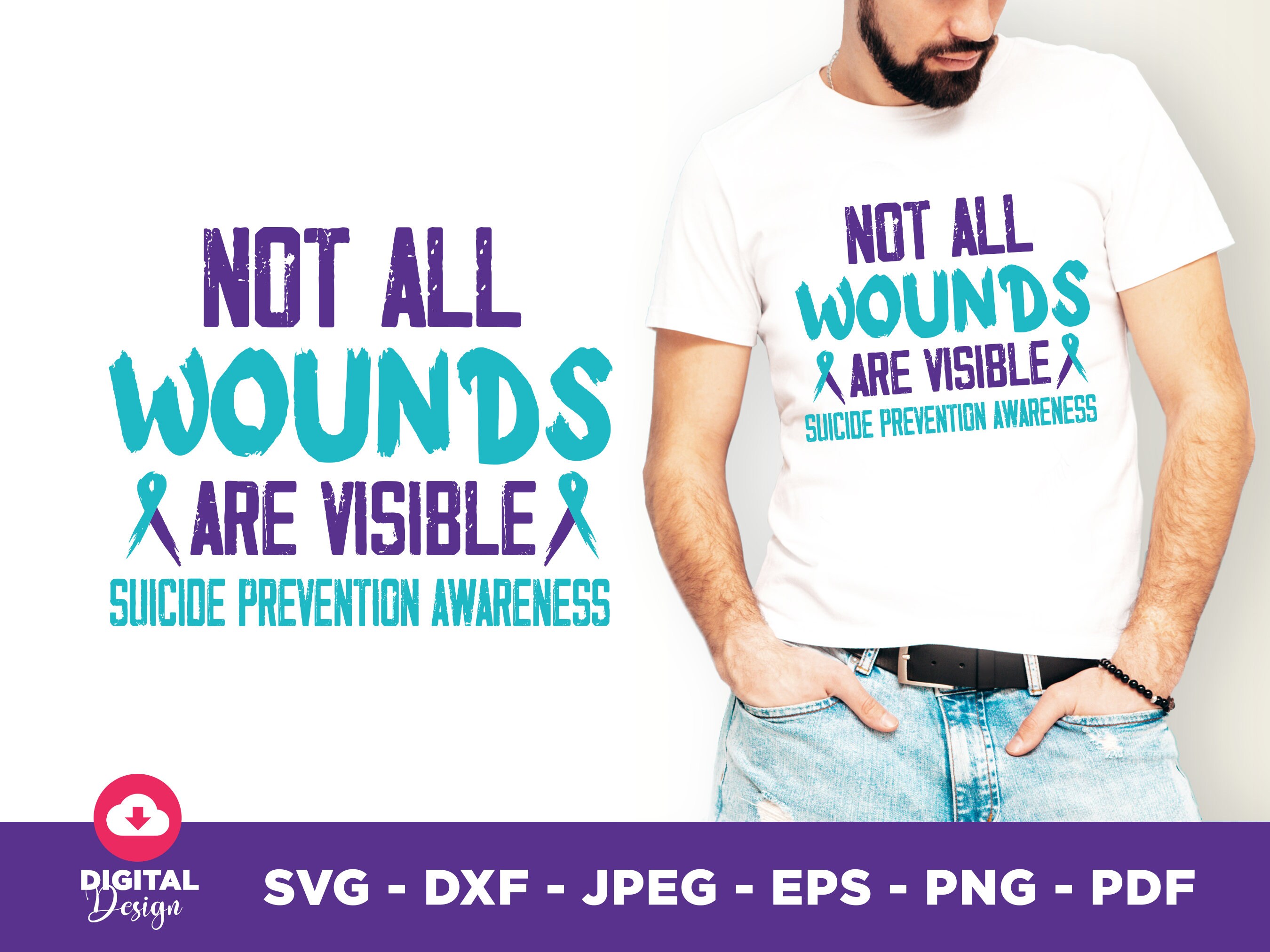 Suicide Prevention Awareness Svg Png Bundle, Suicide Prevention Week ...