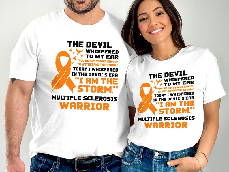Multiple Sclerosis Warrior Svg: Orange Ribbon Awareness (digital ...