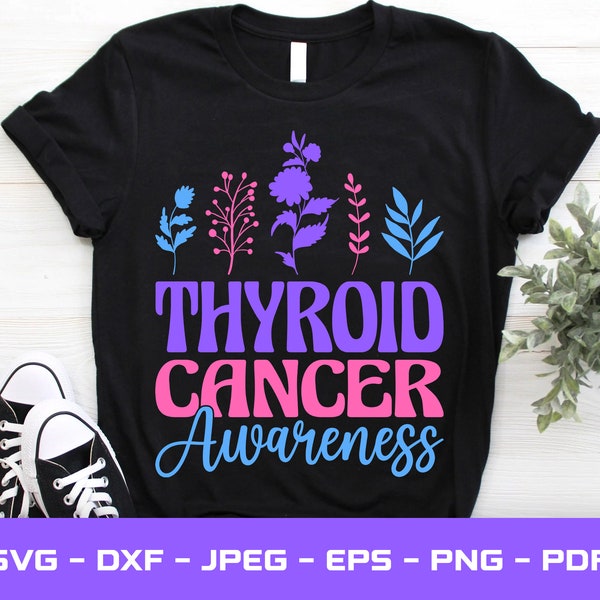 Thyroid Cancer Awareness Svg - Etsy