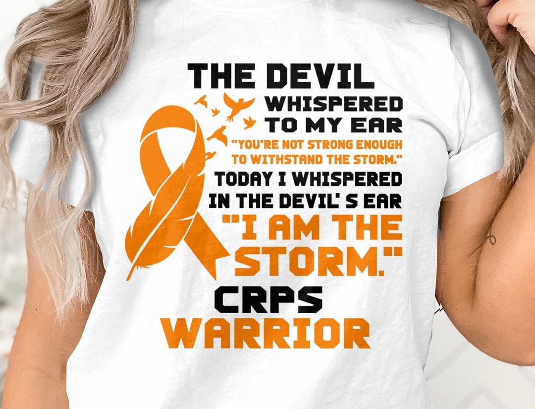CRPS Warrior Svg, I'm the Storm, CRPS Awareness Svg Png, Orange Ribbon ...