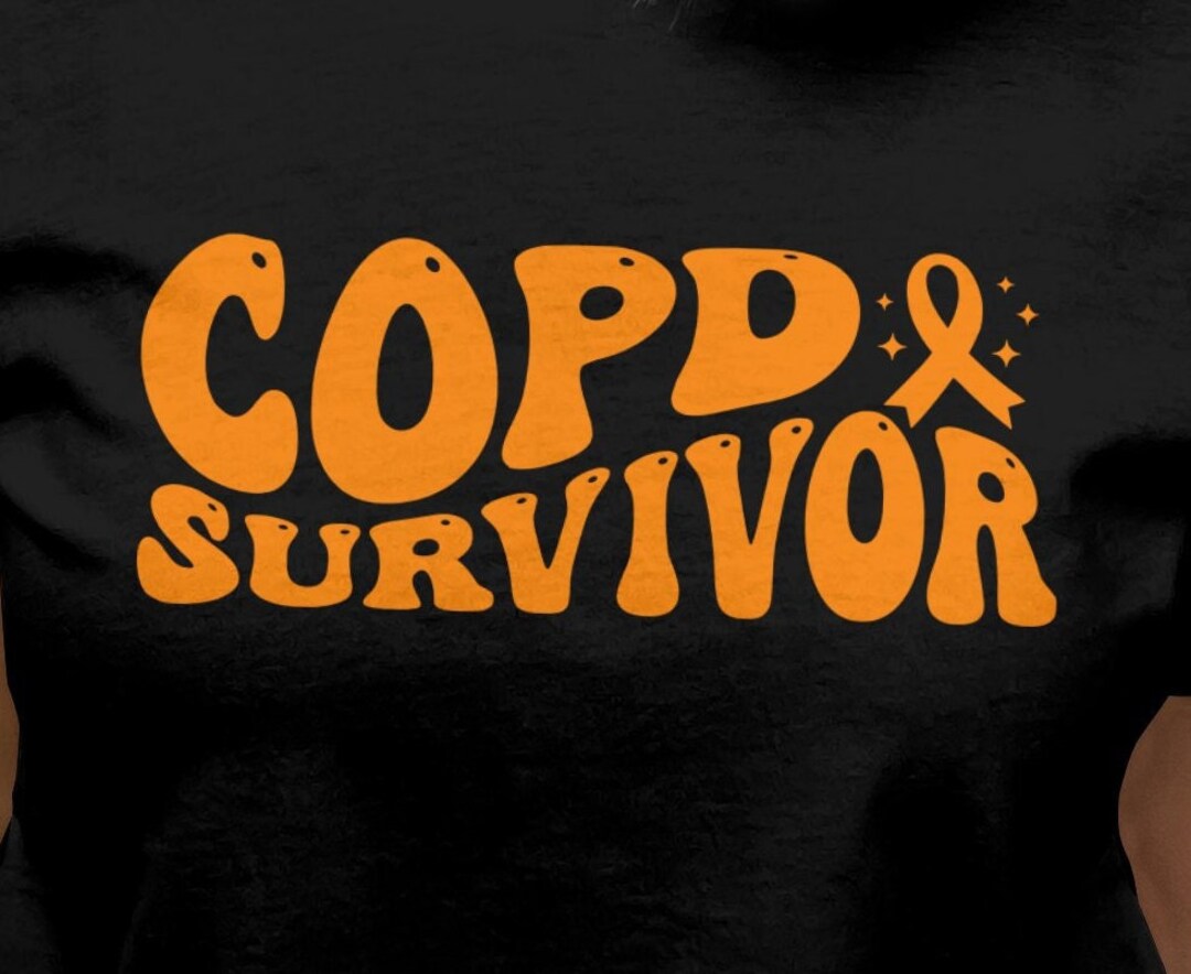 COPD Survivor Svg Png, COPD Awareness Svg Png, Orange Ribbon Chronic ...
